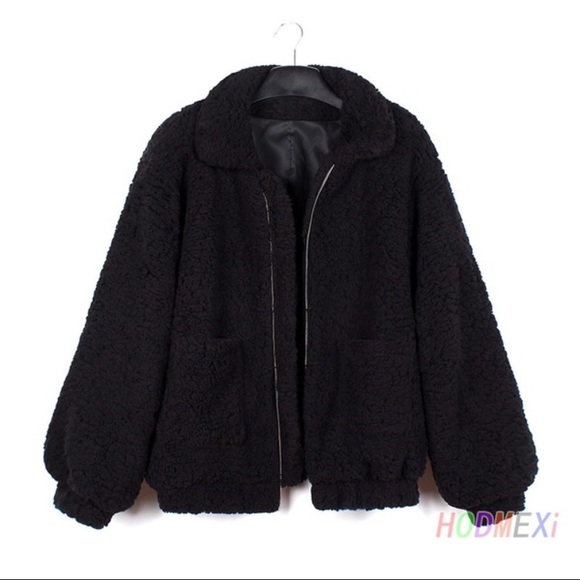 Jackets & Coats | Nwt Soft Plush Zipperup W Collar Teddy Jacket | Poshmark